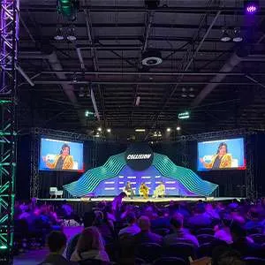 Collision Conference event | Bespoke Audio Visual